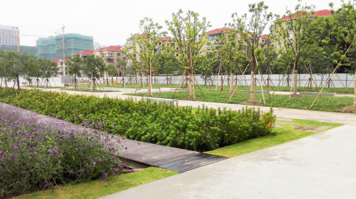 Rain Gardens in Xuhui Runway Park – Sasaki