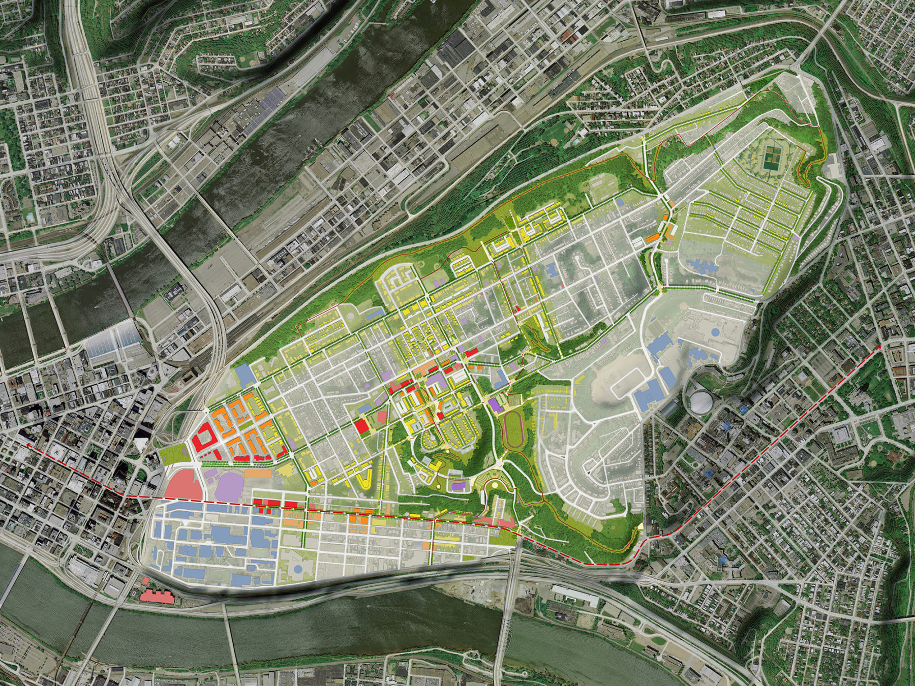 Hill District Pittsburgh Street Map