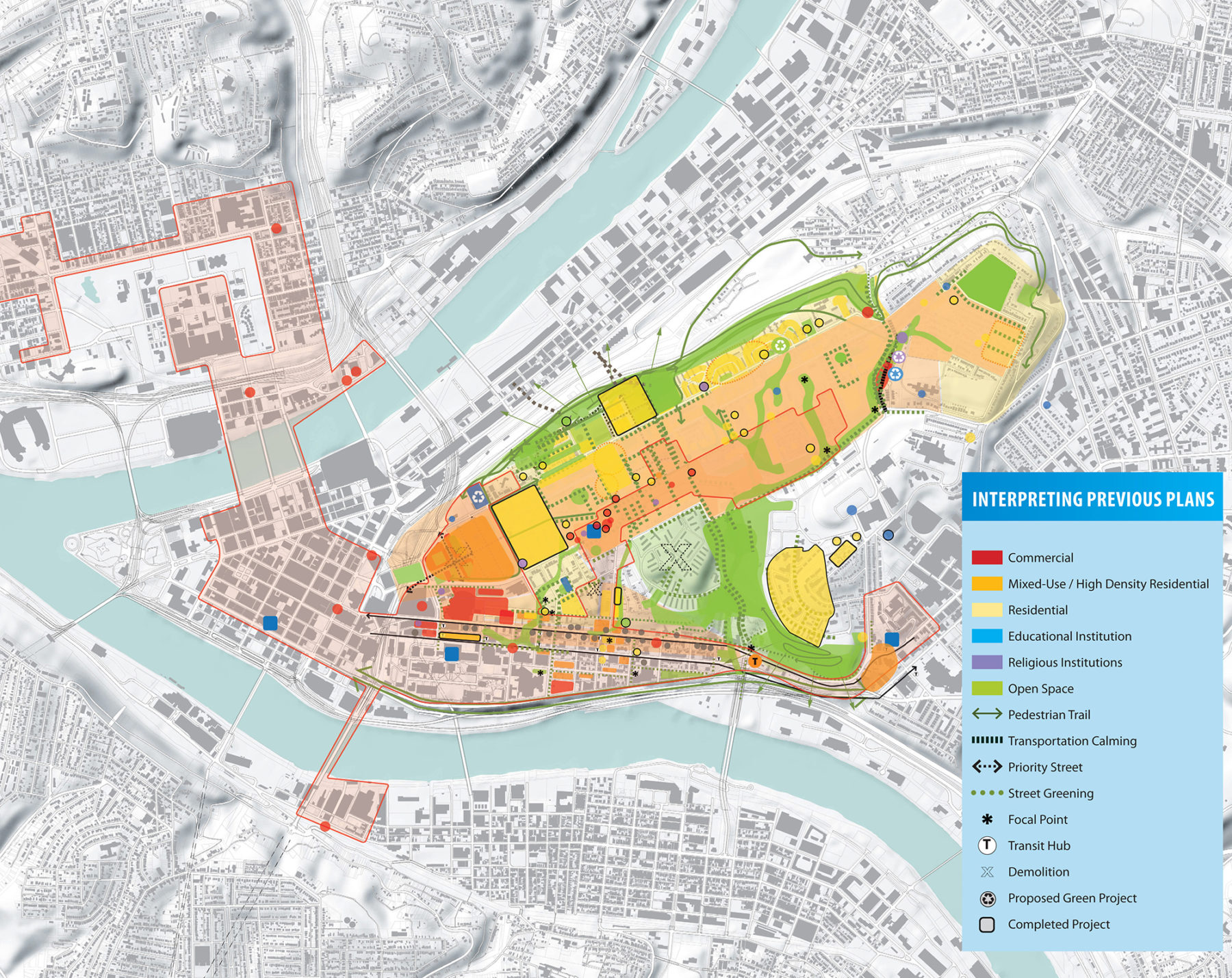 Hill District Pittsburgh Street Map