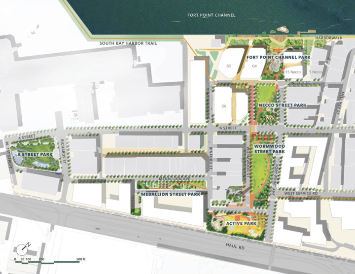 Fort Point 100 Acres Open Space Concept Plan and Ground Floor ...