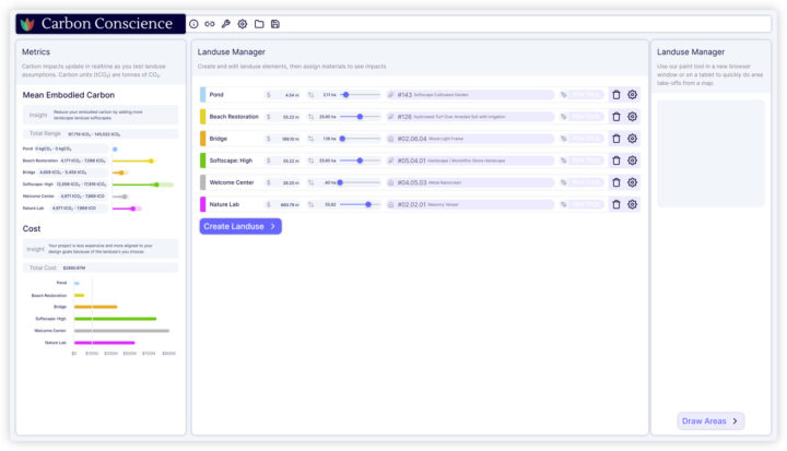 Carbon Conscience App: Assessing Carbon Impact Early and at Multiple Scales – Sasaki
